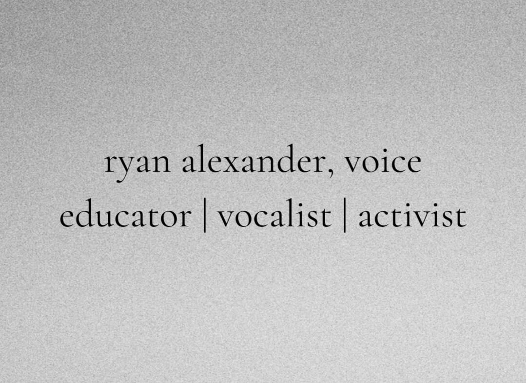 ryan alexander | voice